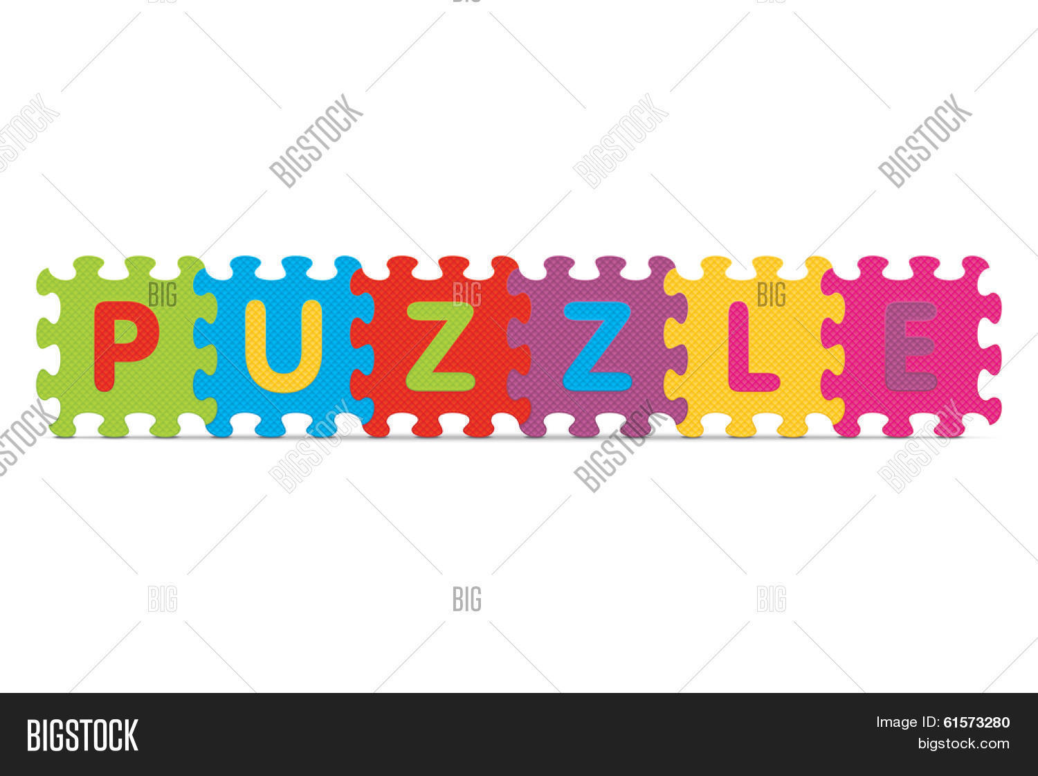 "PUZZLE" Written Vector & Photo (Free Trial) | Bigstock