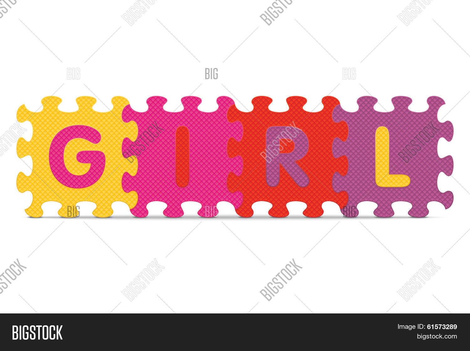 "GIRL" Written Vector & Photo (Free Trial) | Bigstock