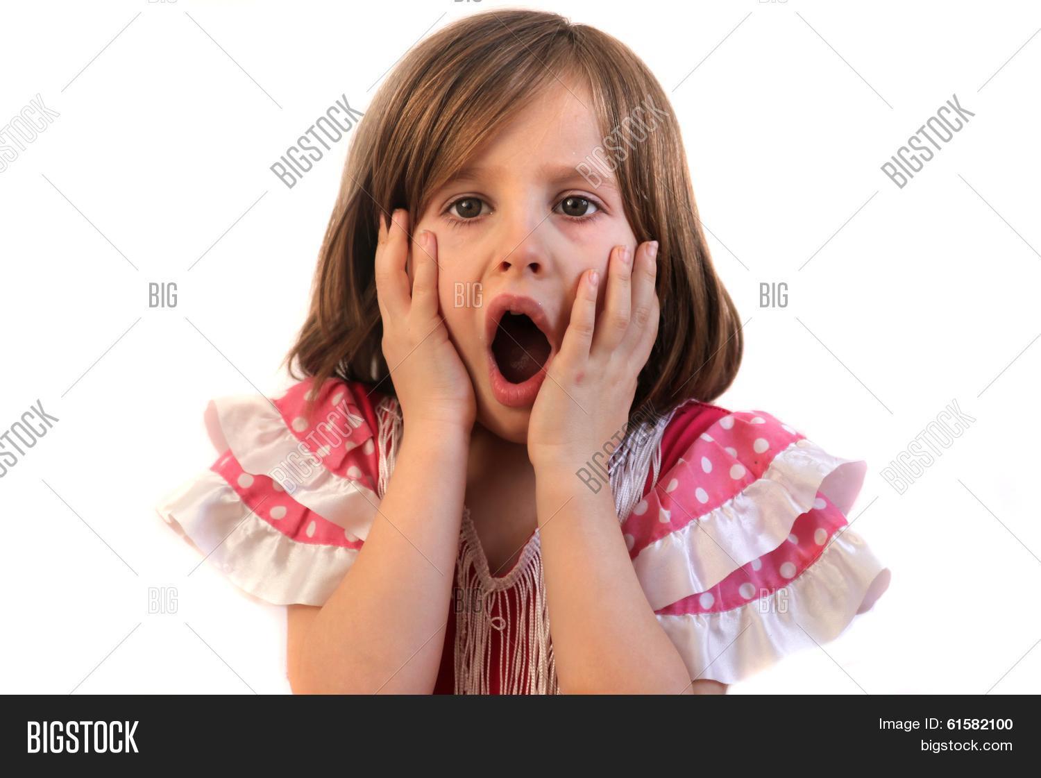 Shocked Little Girl Image & Photo (Free Trial) | Bigstock