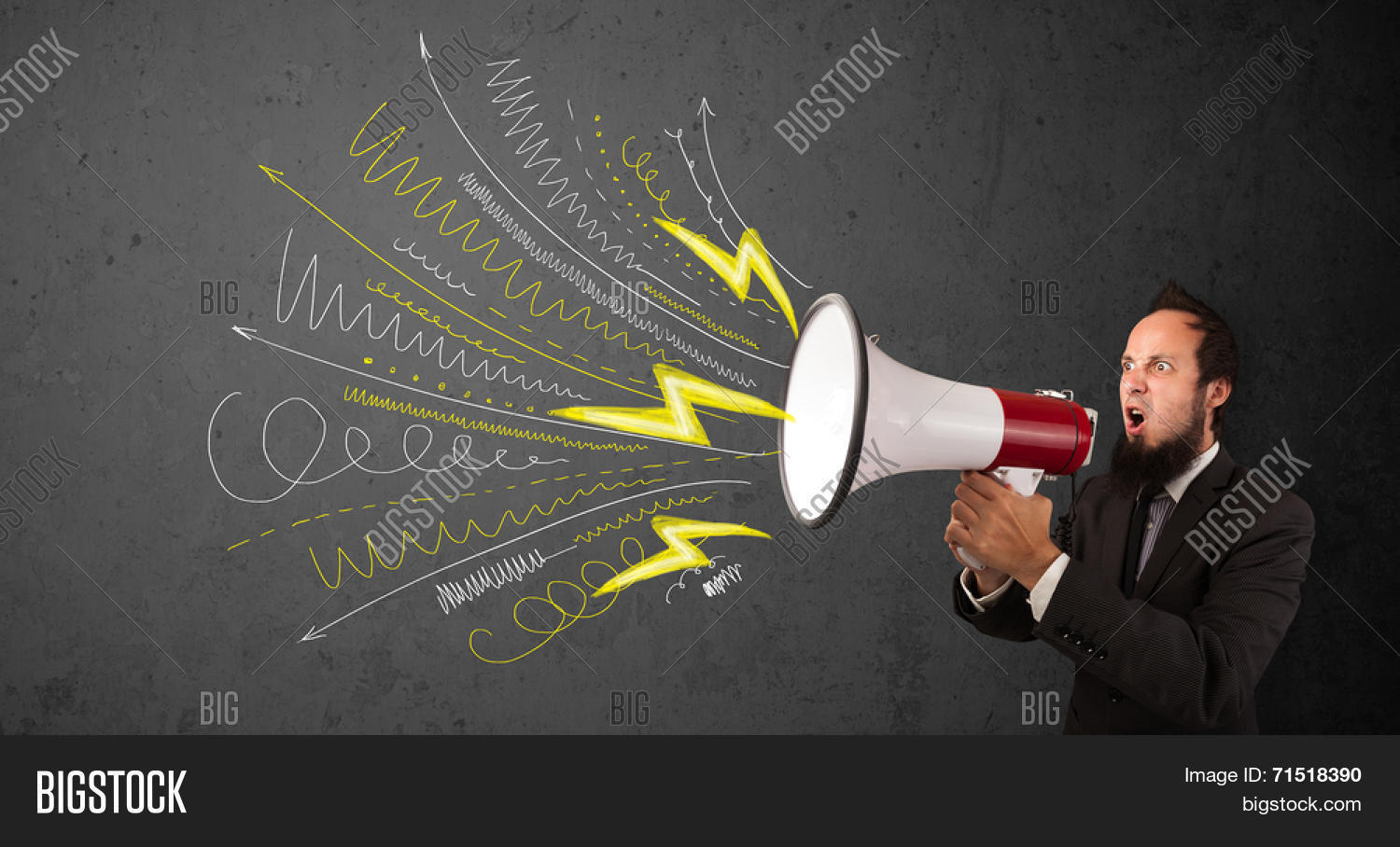 Leader Guy Shouting Image & Photo (Free Trial) | Bigstock