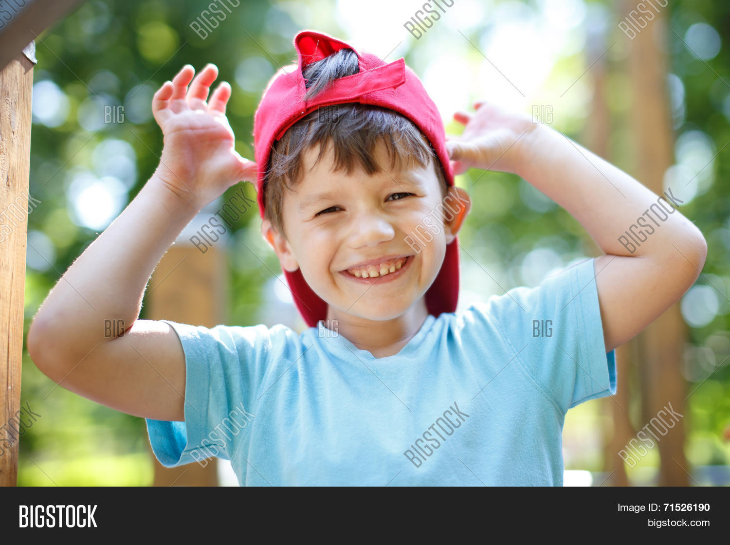 Little Boy Red Cap Image & Photo (Free Trial) | Bigstock