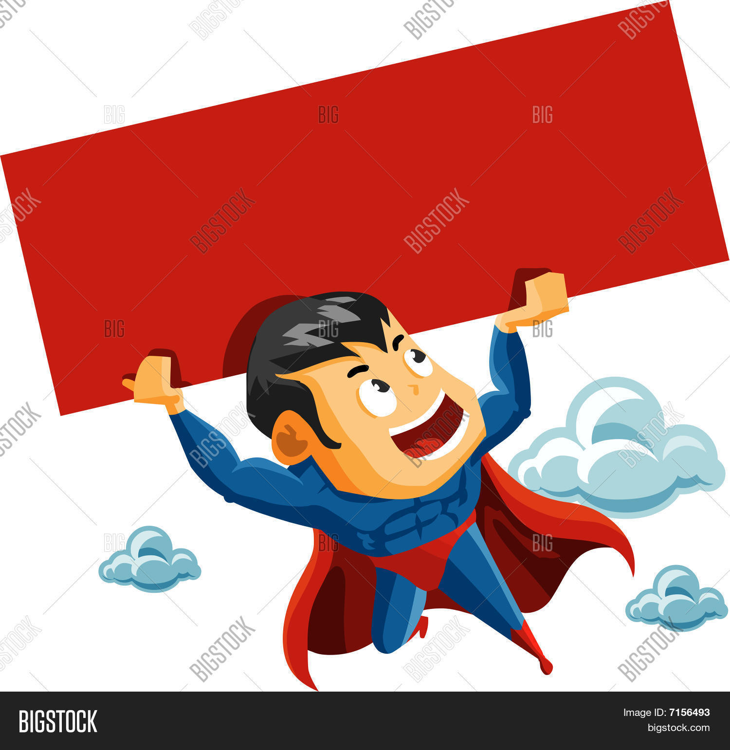 Superhero Lifts Sign Vector & Photo (Free Trial) | Bigstock