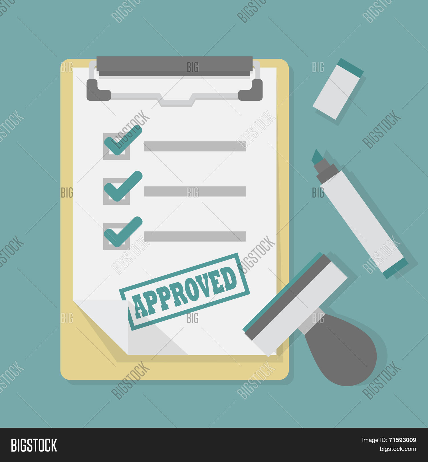 Approved Paper Vector & Photo (Free Trial) | Bigstock