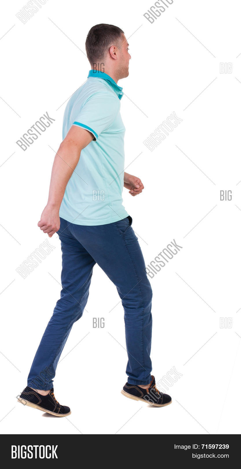 Back View Running Man Image & Photo (Free Trial) | Bigstock