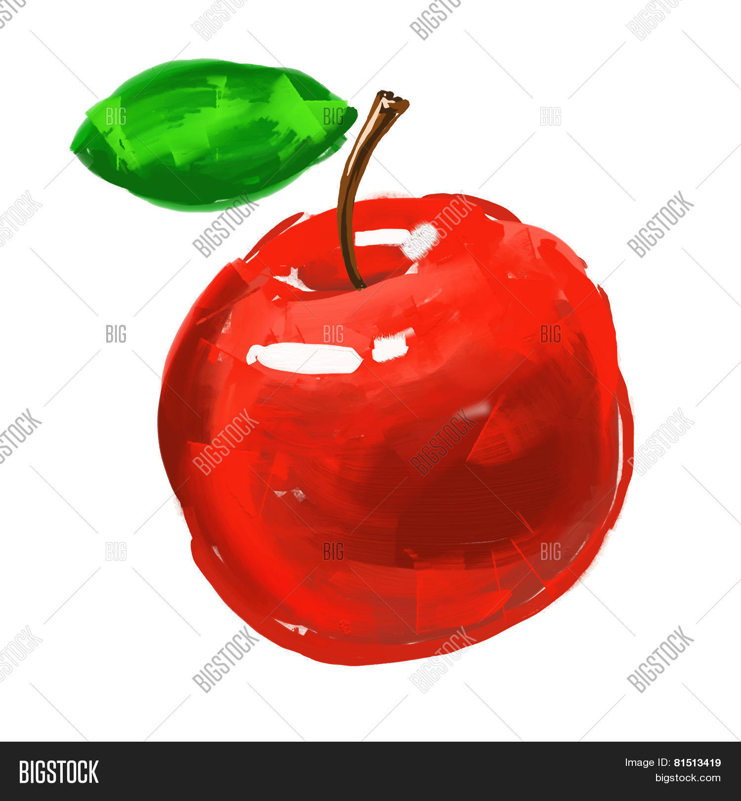 Apple Vector Vector & Photo (Free Trial) | Bigstock