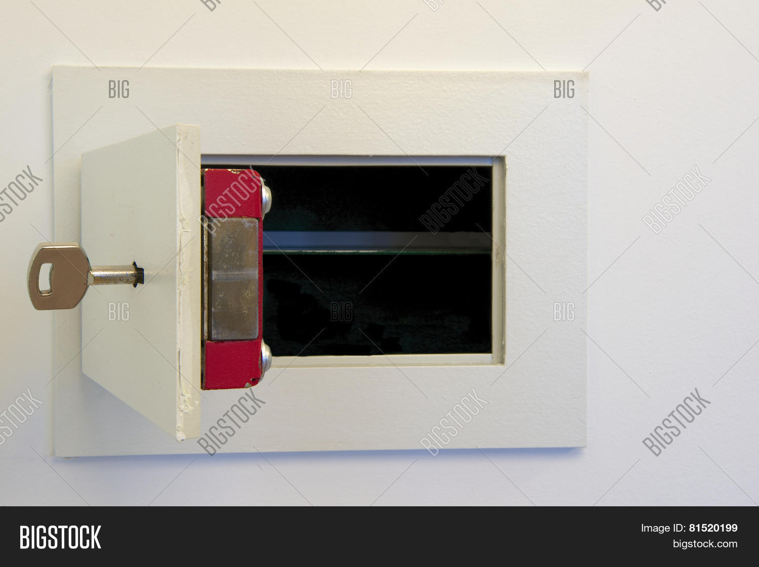 Open Wall Mounted Safe Image & Photo (Free Trial) | Bigstock