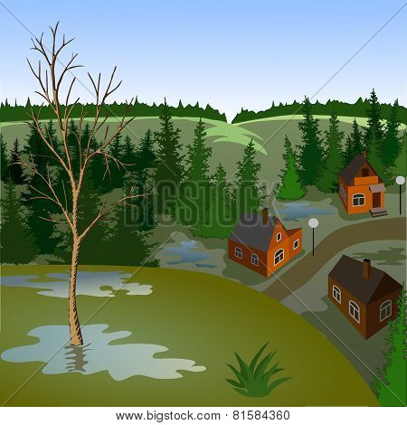 Valley Town Cartoon Images, Illustrations & Vectors (Free) - Bigstock