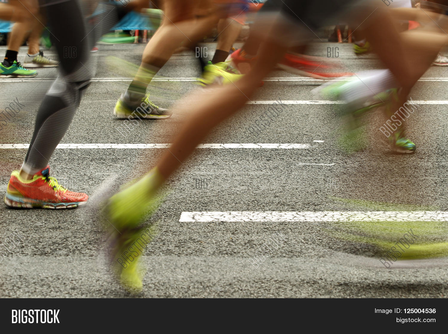 Runners Feet On Road Image & Photo (Free Trial) | Bigstock