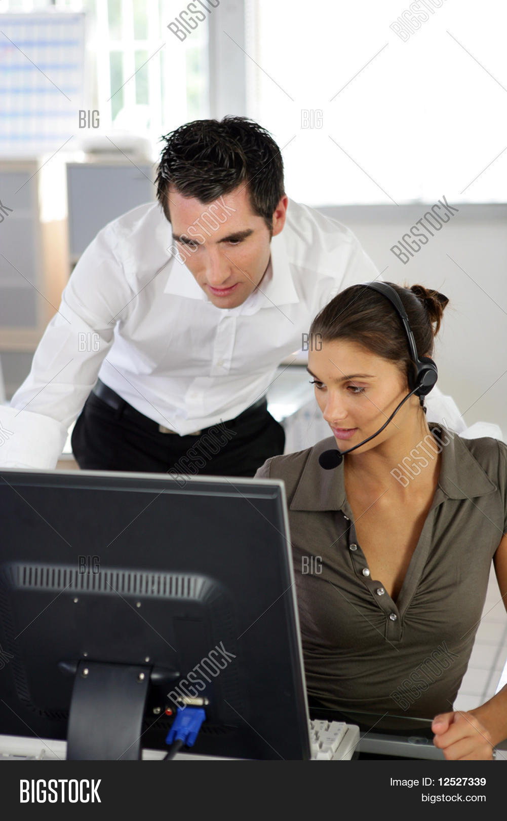 Man Woman Office Front Image & Photo (Free Trial) | Bigstock