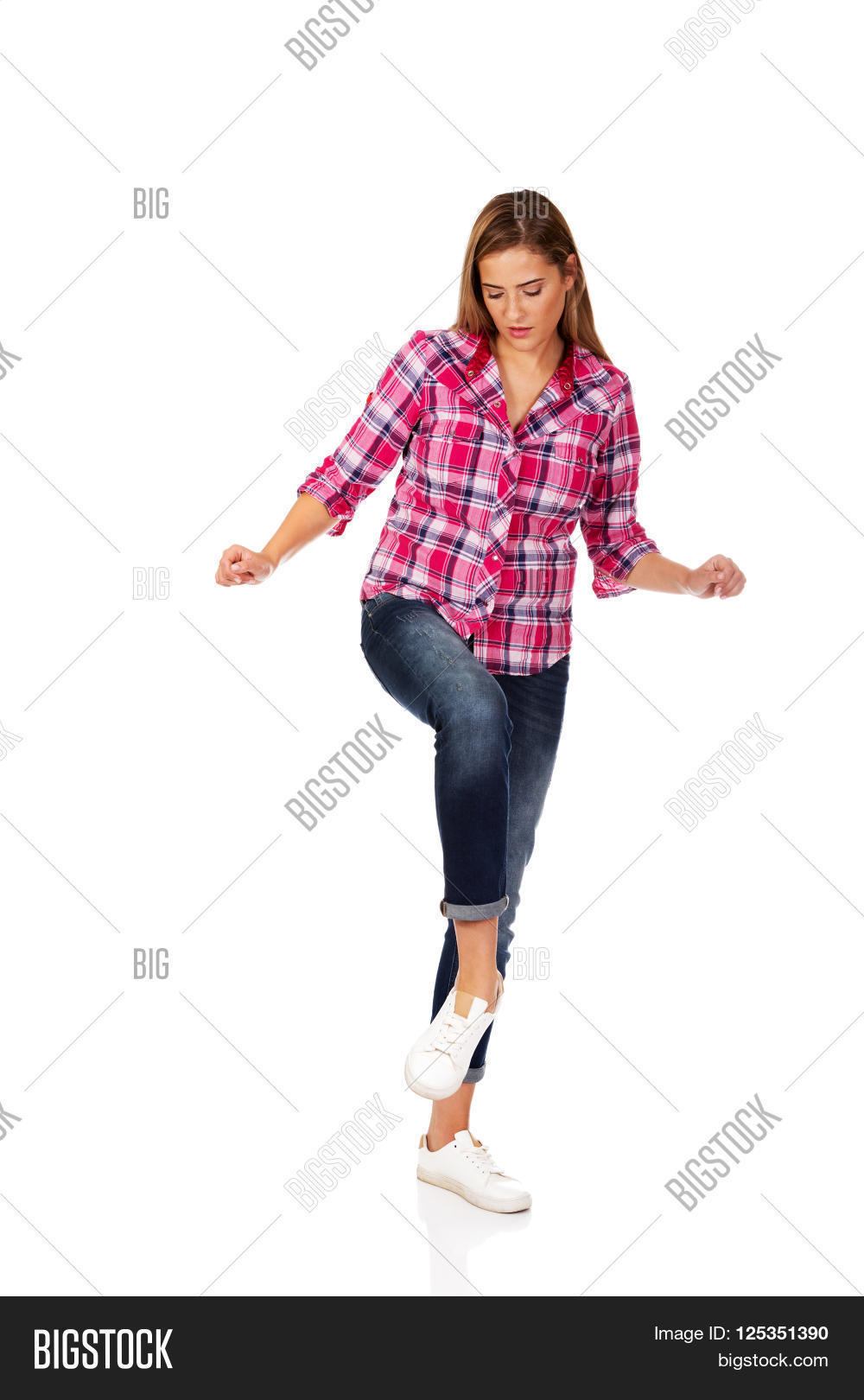 Woman Trying Trample Image & Photo (Free Trial) | Bigstock