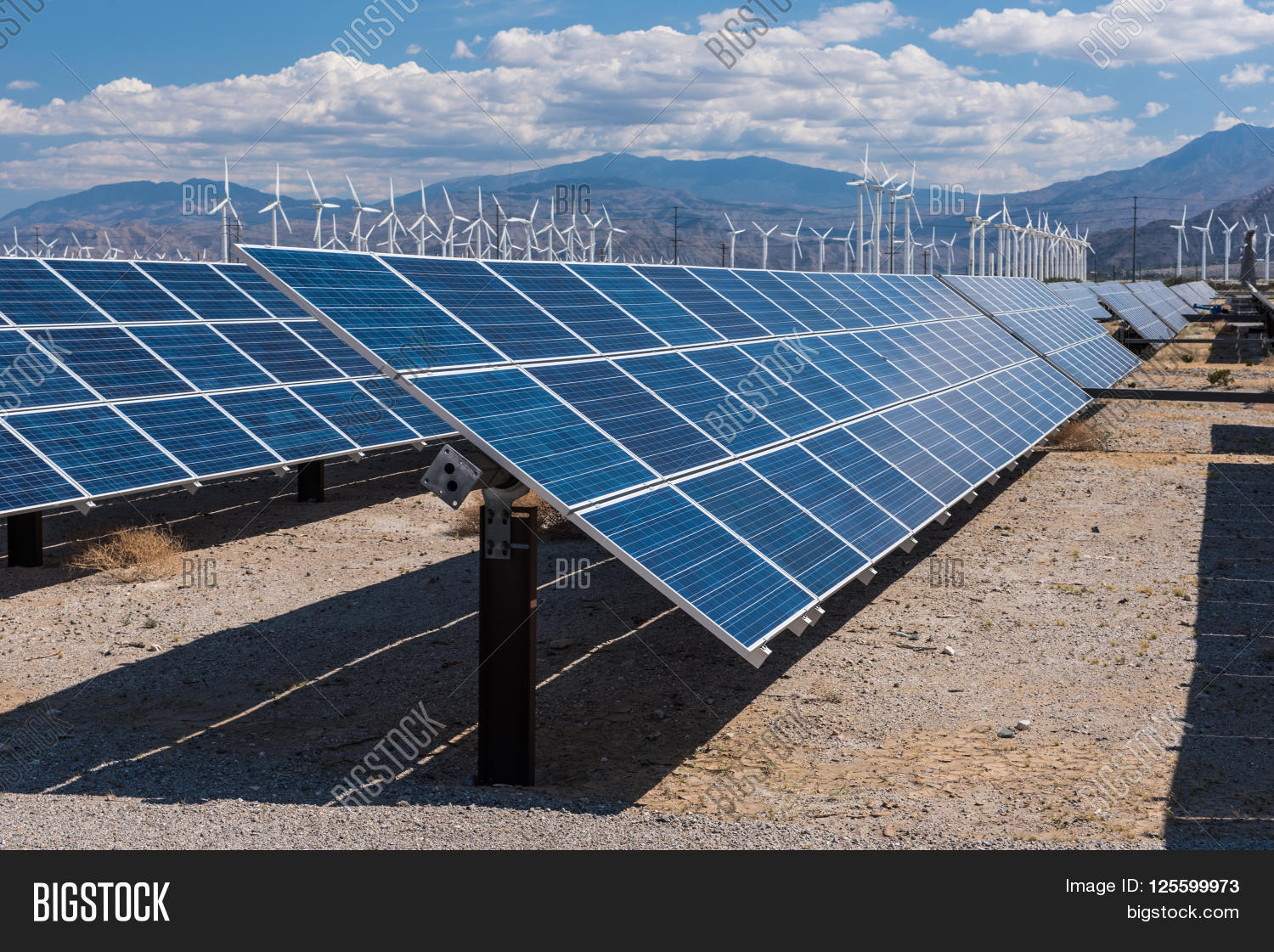 Solar Panels Wind Image & Photo (Free Trial) | Bigstock