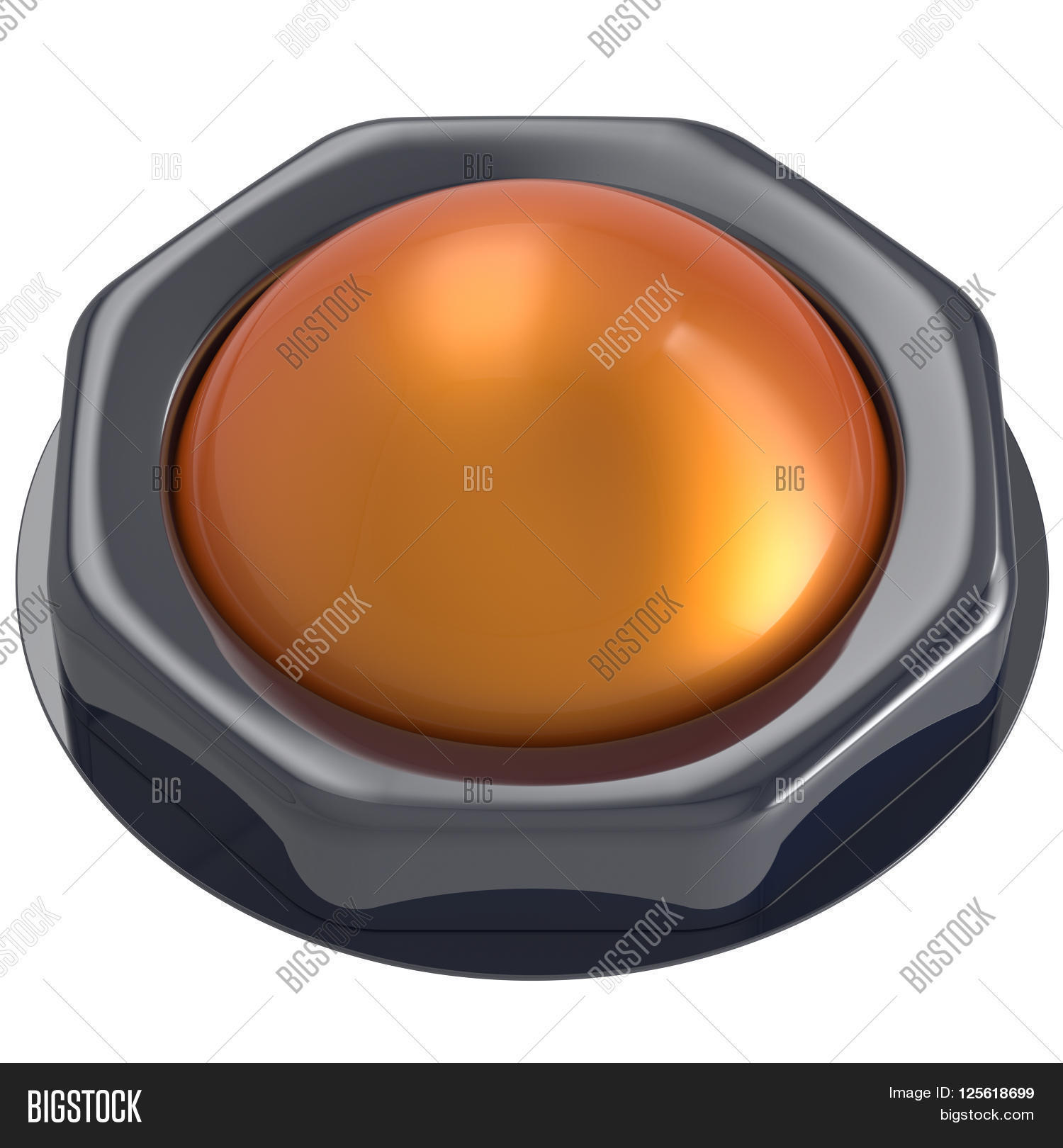 Led Push Button Orange Image & Photo (Free Trial) | Bigstock