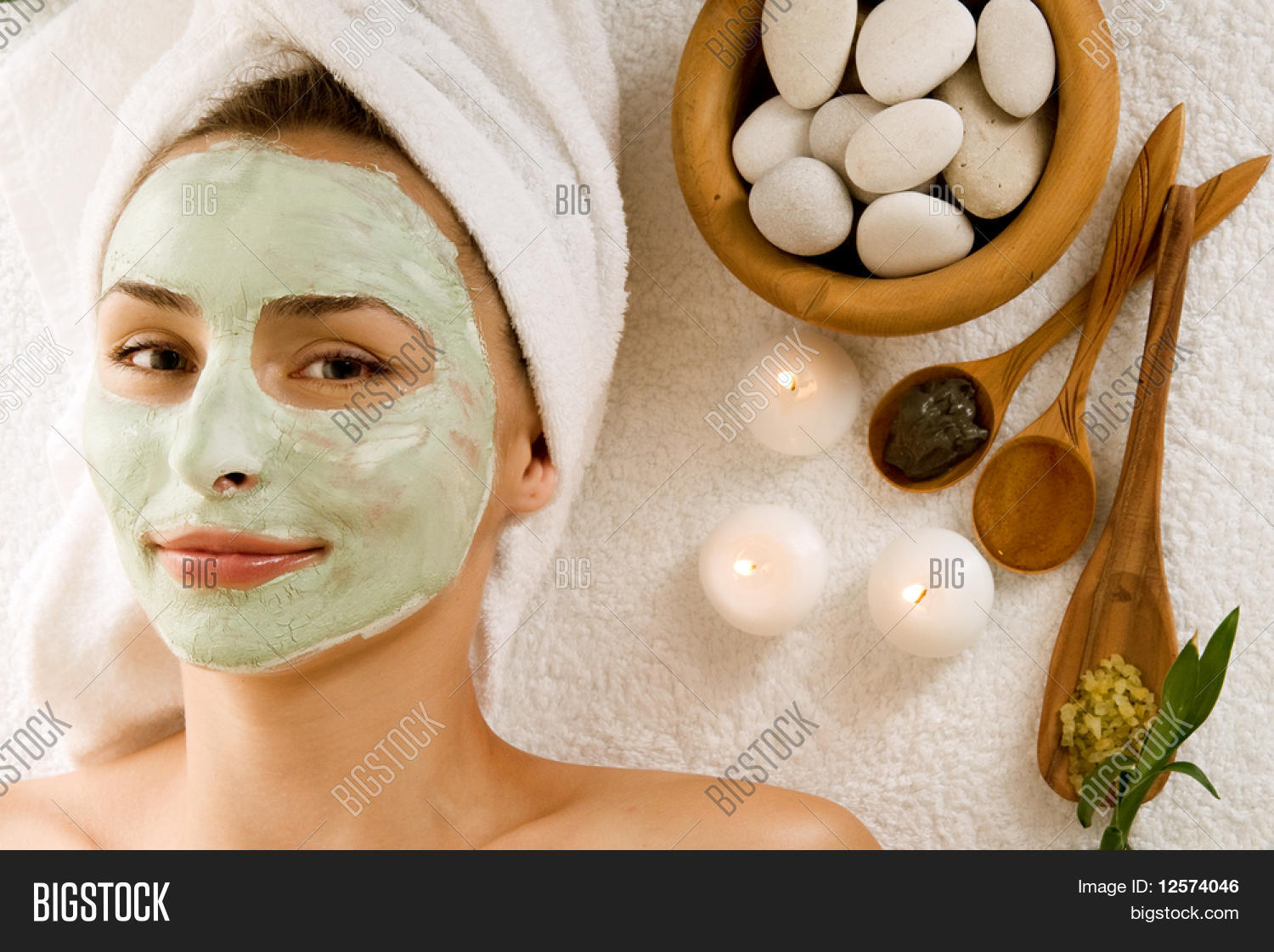 Spa Facial Mask.Dayspa Image & Photo (Free Trial) | Bigstock