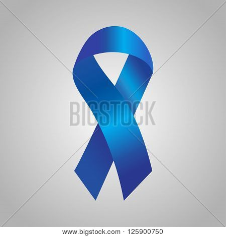 Cancer Ribbon Blue Vector & Photo (Free Trial) | Bigstock