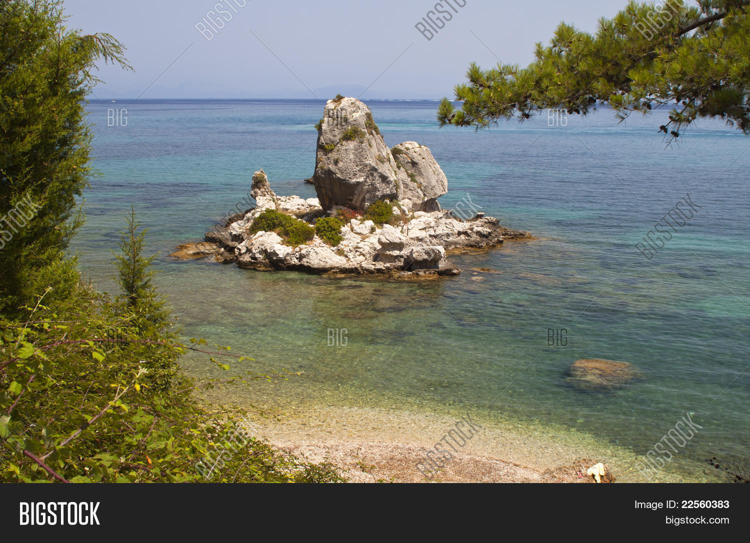 Scenic Beach Poros Image & Photo (Free Trial) | Bigstock