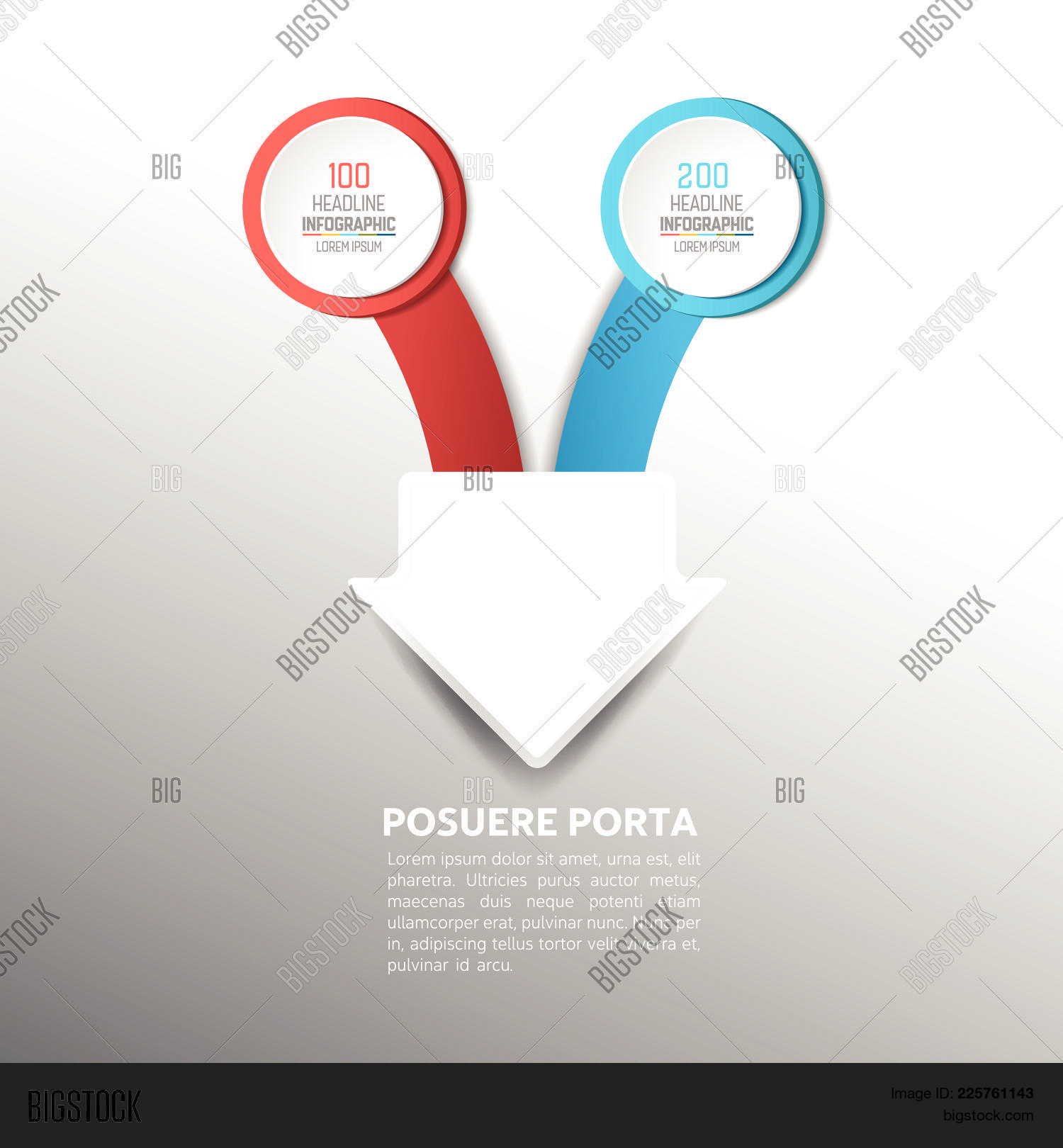 Two Arrows Merging Vector & Photo (Free Trial) | Bigstock