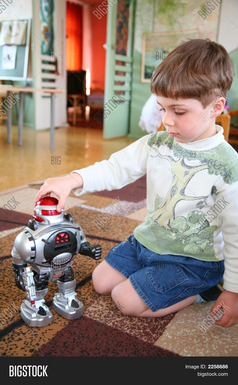 Sad Child Alone Robot Image & Photo (Free Trial) | Bigstock
