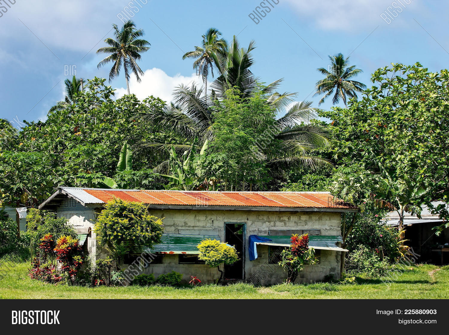 Typical Fijian House Image & Photo (Free Trial) | Bigstock