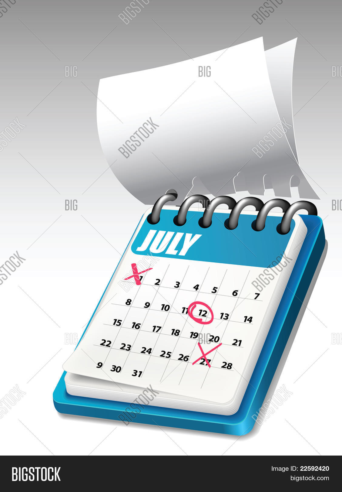 Calendar. All Elements Image & Photo (Free Trial) | Bigstock