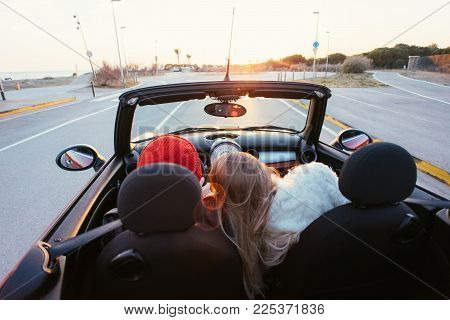 Couples In Love Summer Car Images, Illustrations, Vectors - Couples In ...