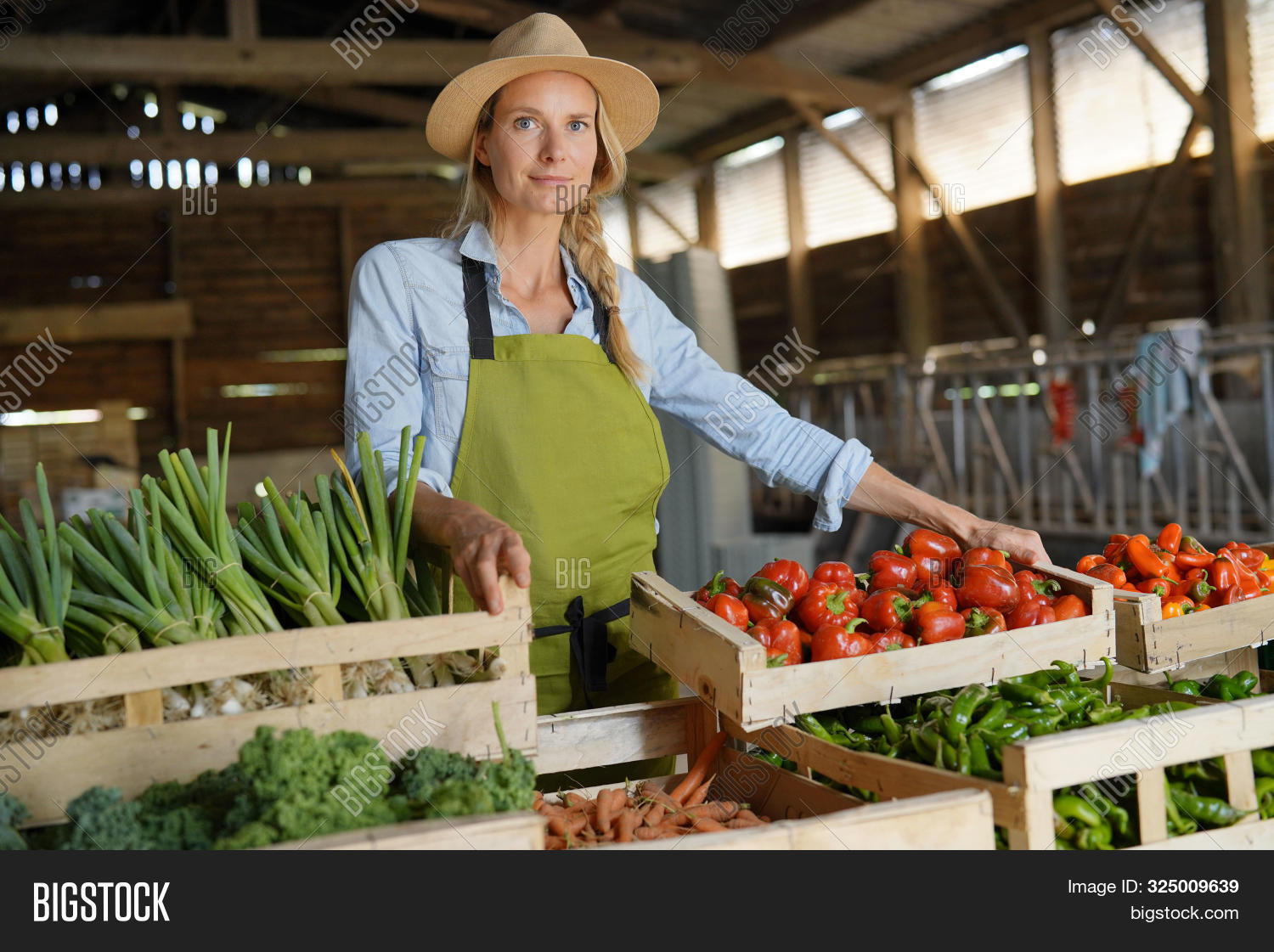 Cheerful Farmer Woman Image & Photo (Free Trial) | Bigstock