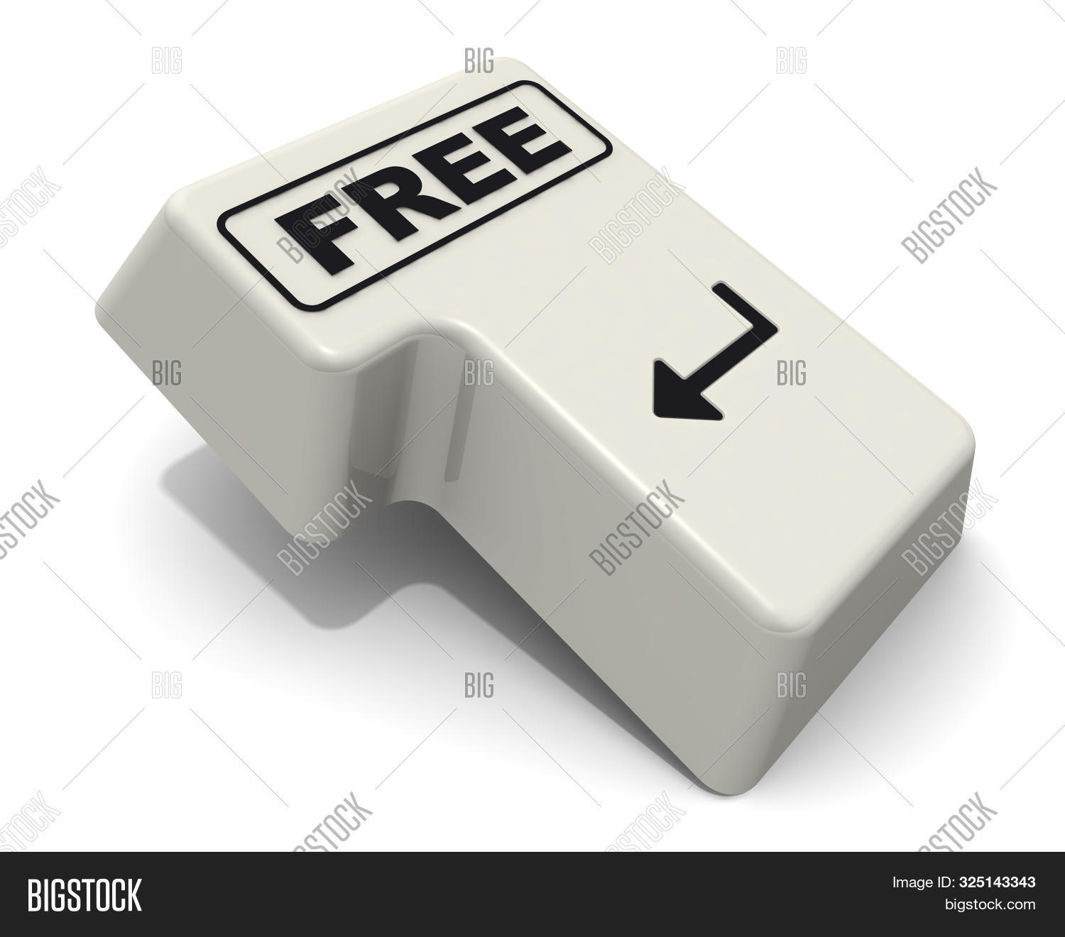 Enter Key Labeled By Image & Photo (Free Trial) | Bigstock