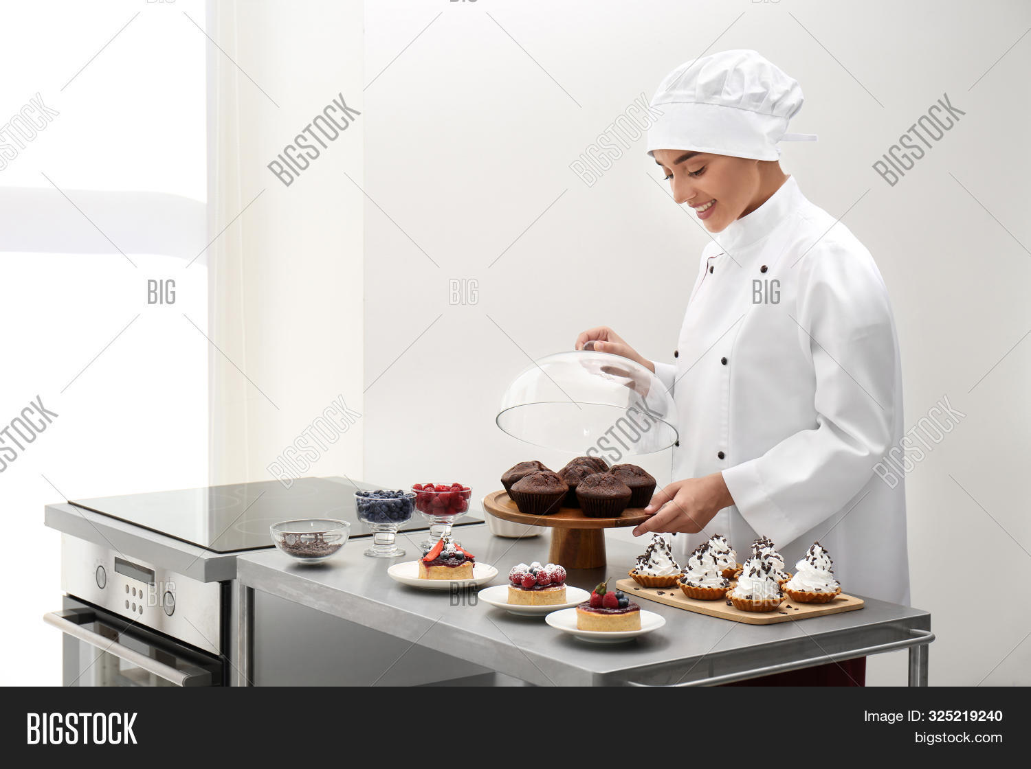 Female Chef Pastries Image & Photo (Free Trial) | Bigstock