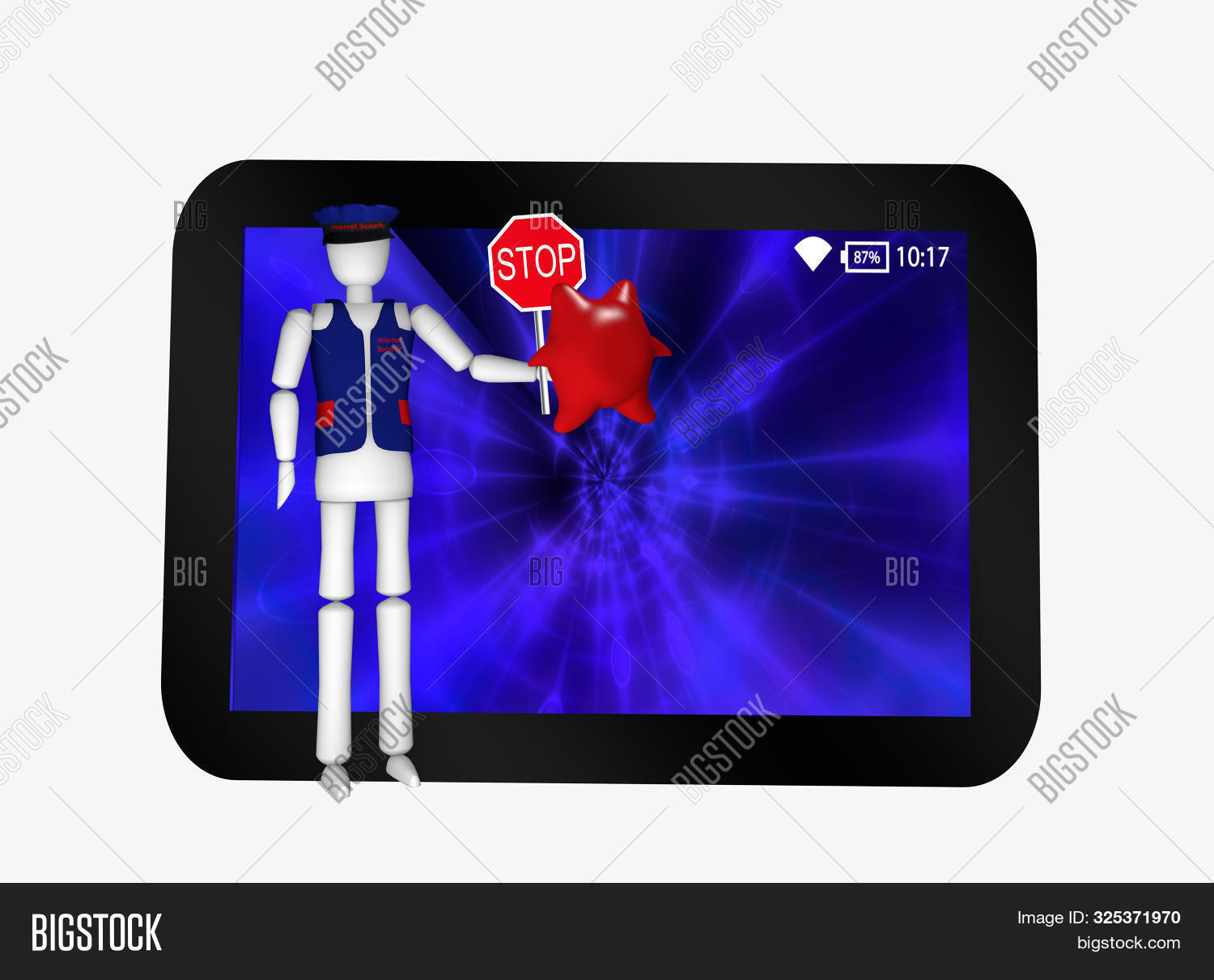 Tablet Black Blue Image & Photo (Free Trial) | Bigstock