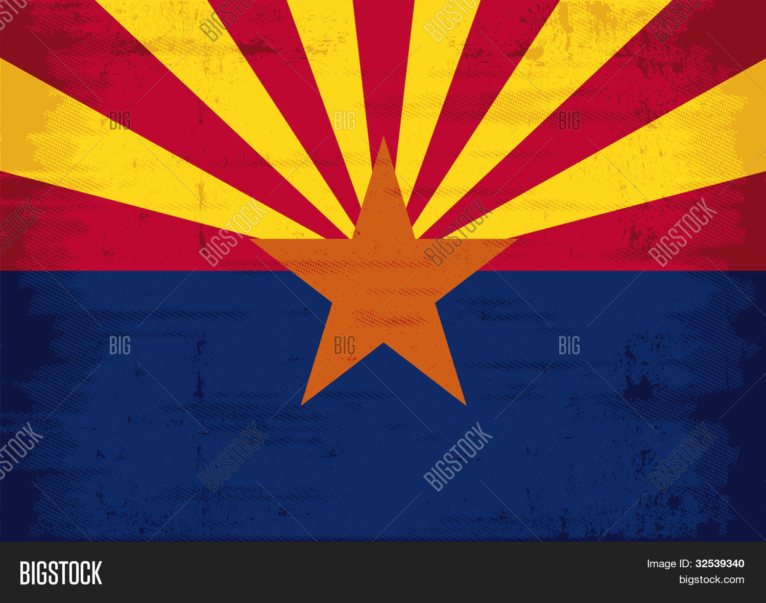 Arizona Grunge Flag. Vector & Photo (Free Trial) | Bigstock