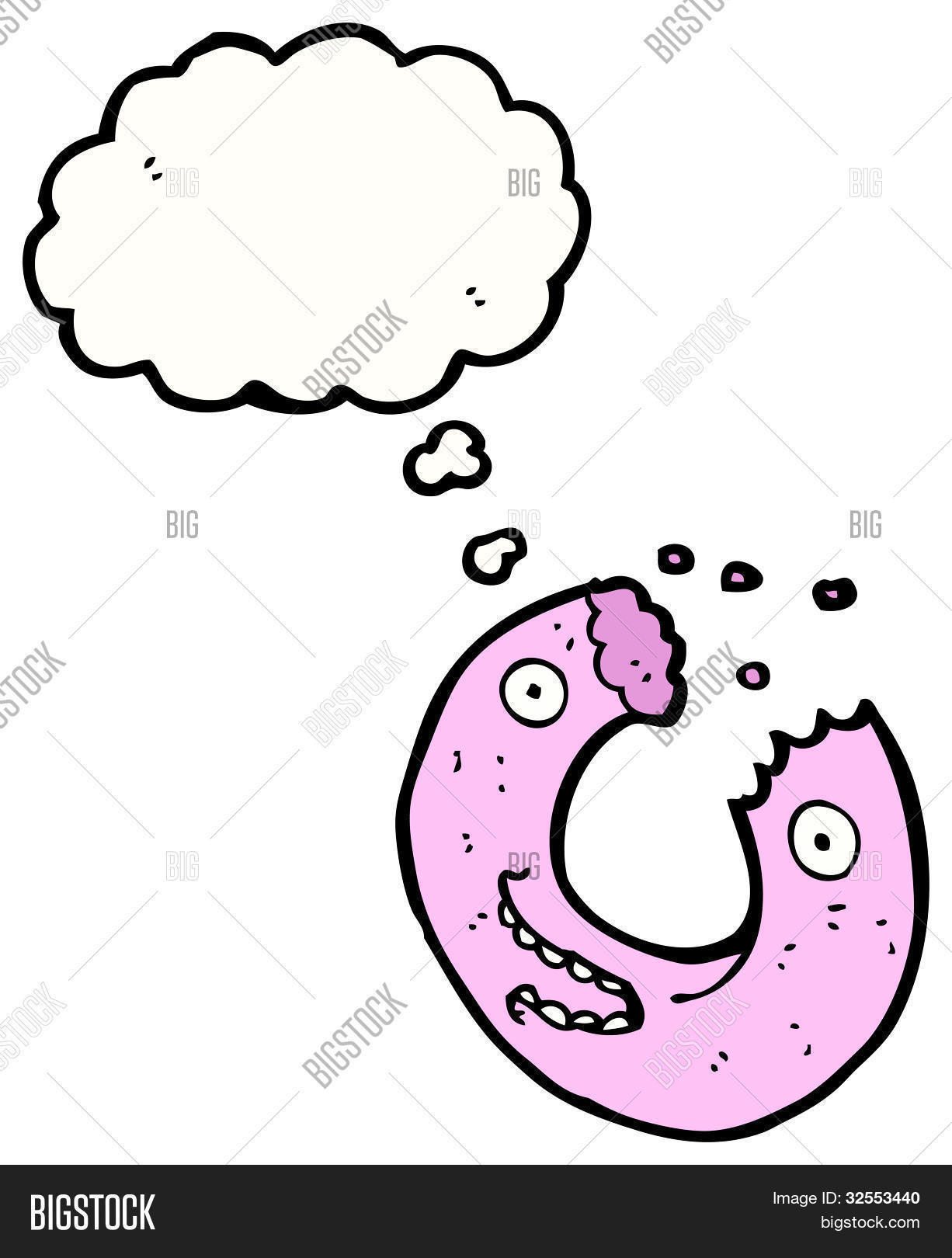 Cartoon Doughnut Bite Image & Photo (Free Trial) | Bigstock