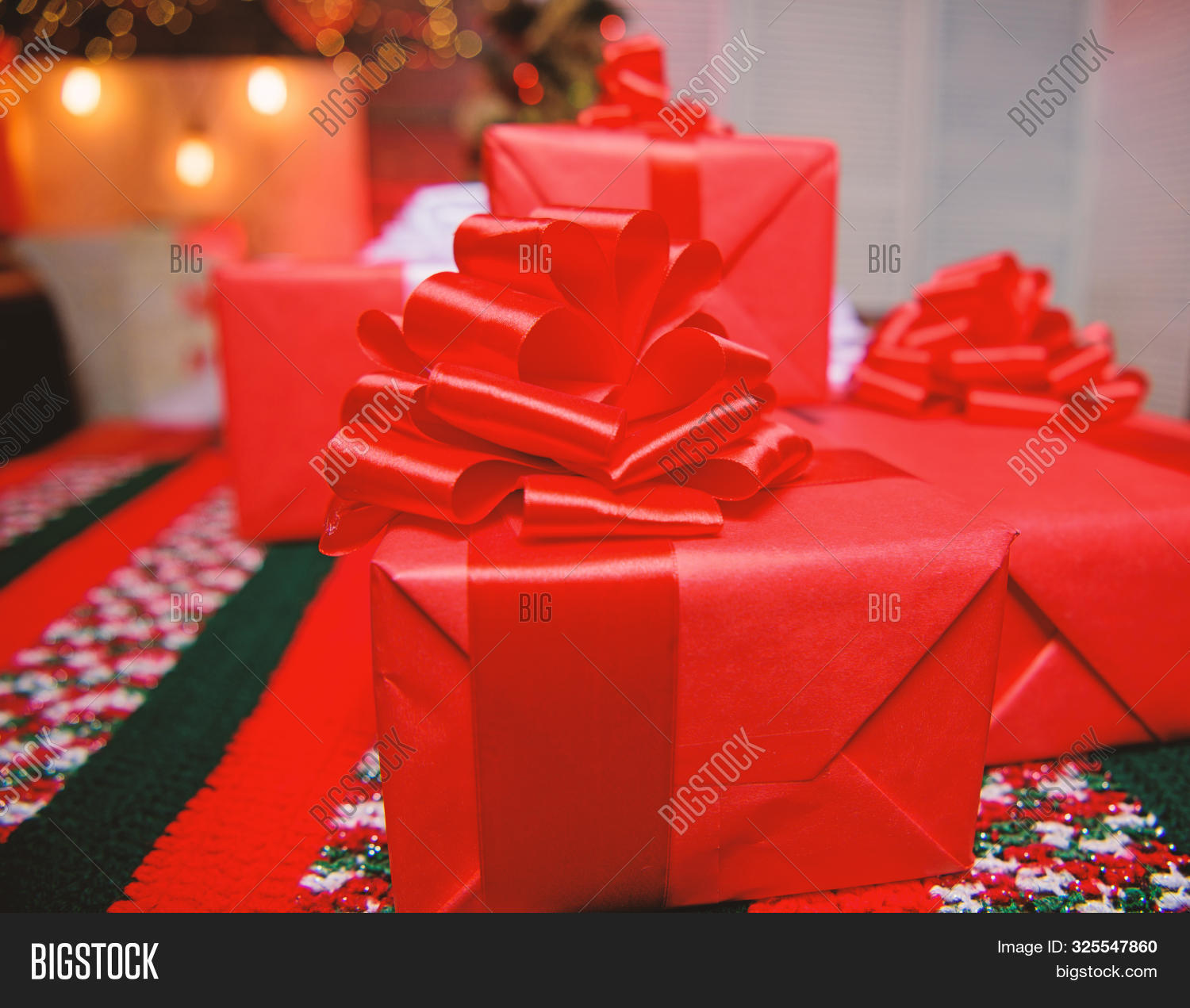 Red Wrapped Gifts Image & Photo (Free Trial) | Bigstock