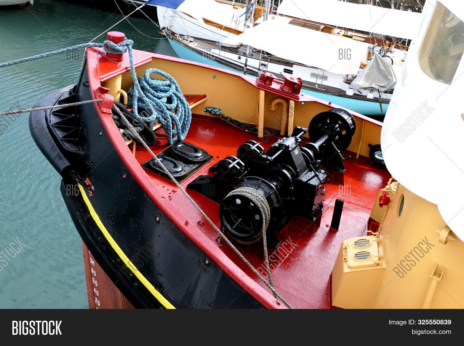 Tugboat Winch Ropes Image & Photo (Free Trial) | Bigstock