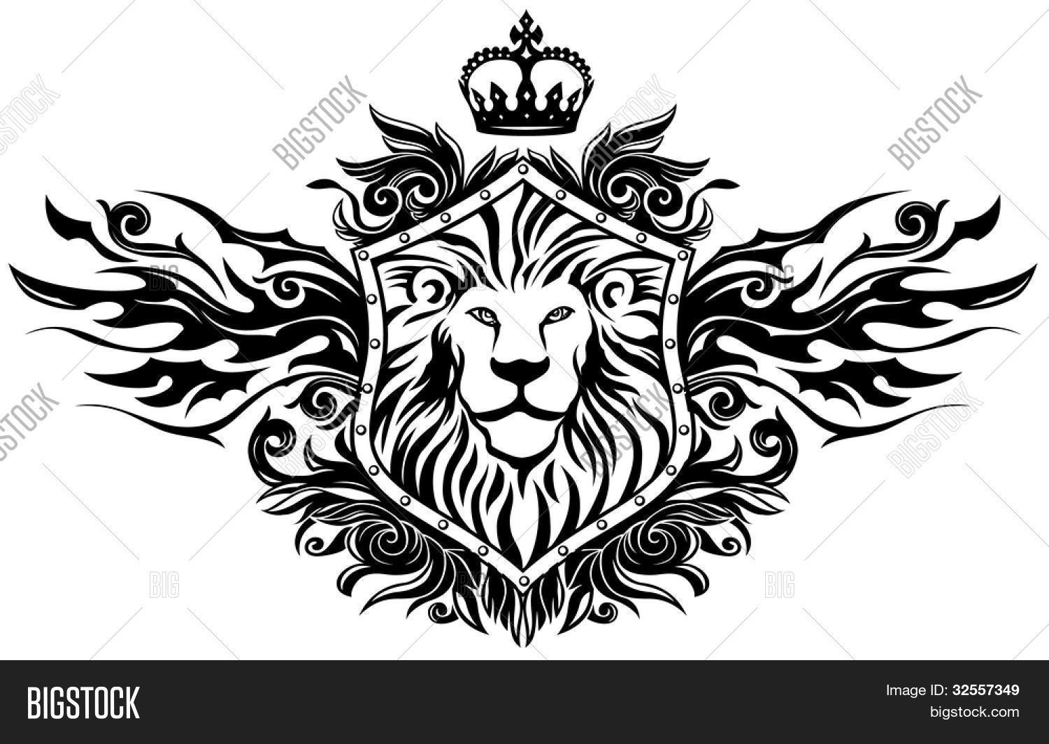 Vector y foto León En Escudo (prueba gratis) | Bigstock