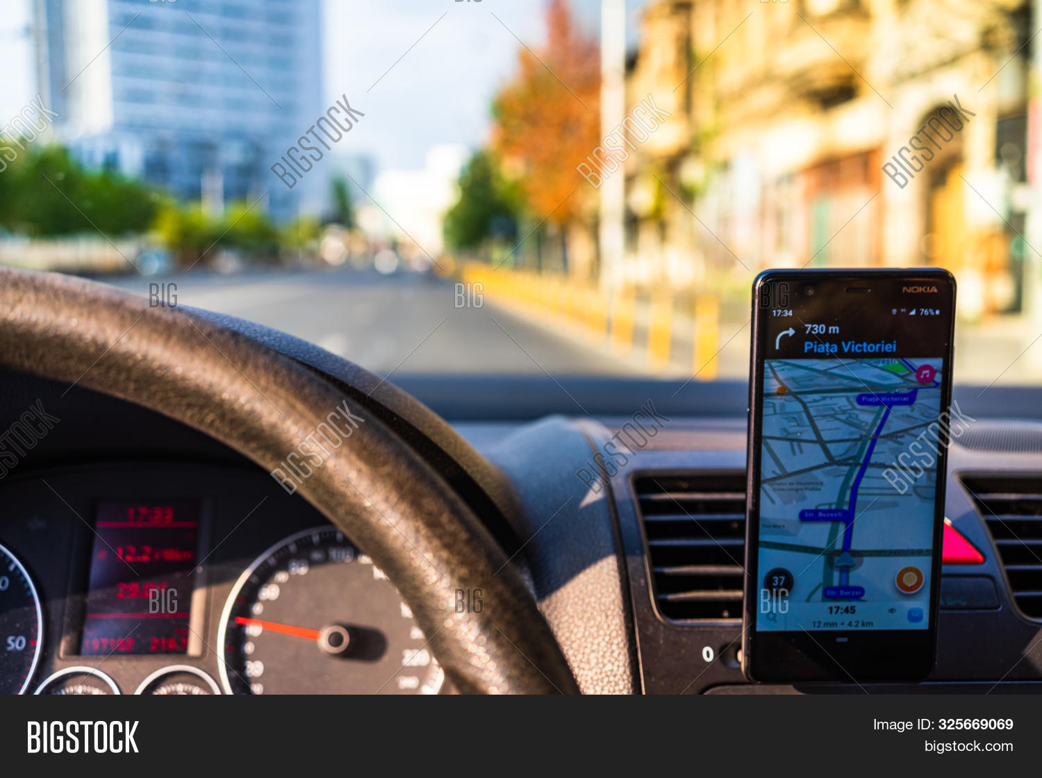 Car Dashboard View Image & Photo (Free Trial) | Bigstock