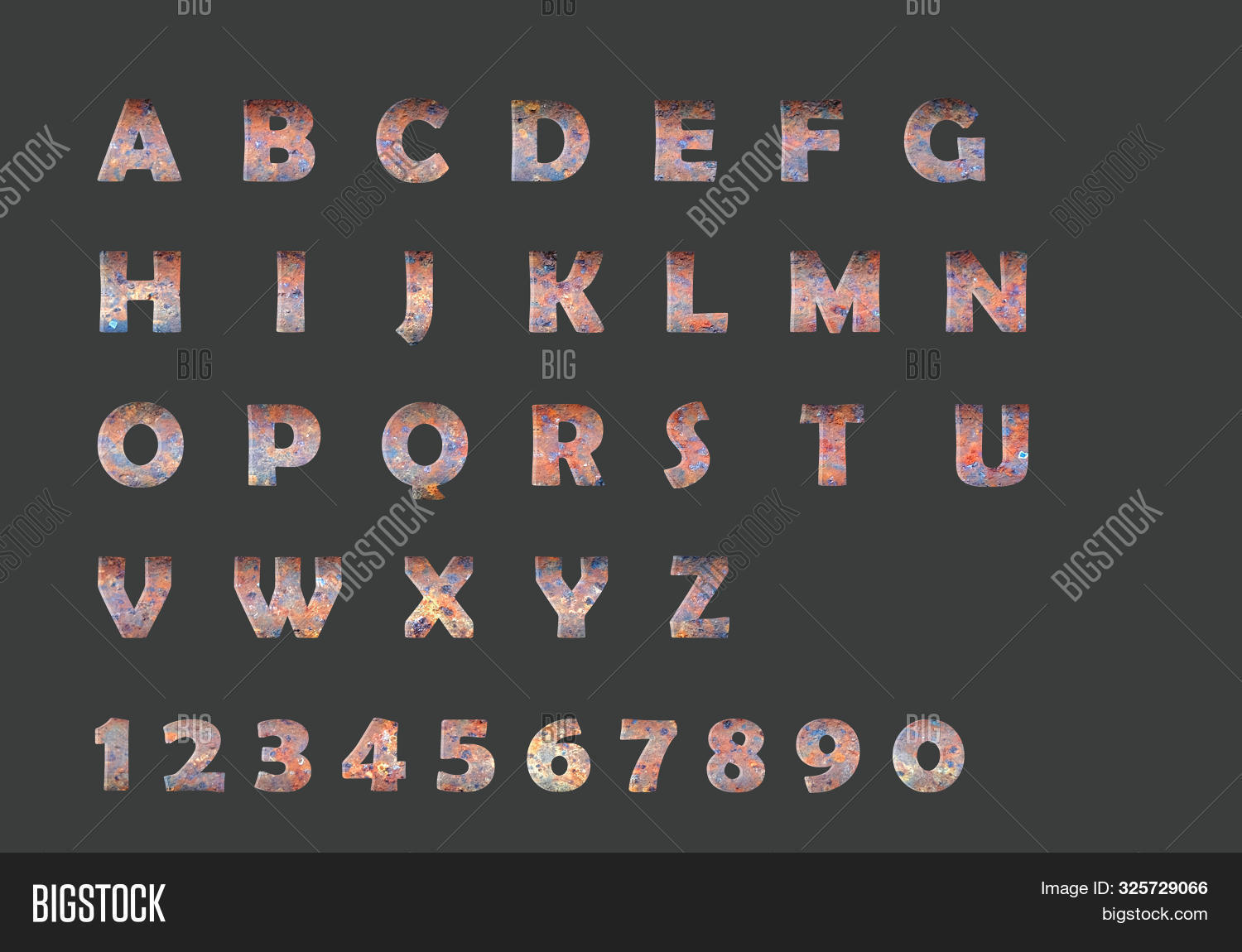 Alphabet Letters Rust Image & Photo (Free Trial) | Bigstock