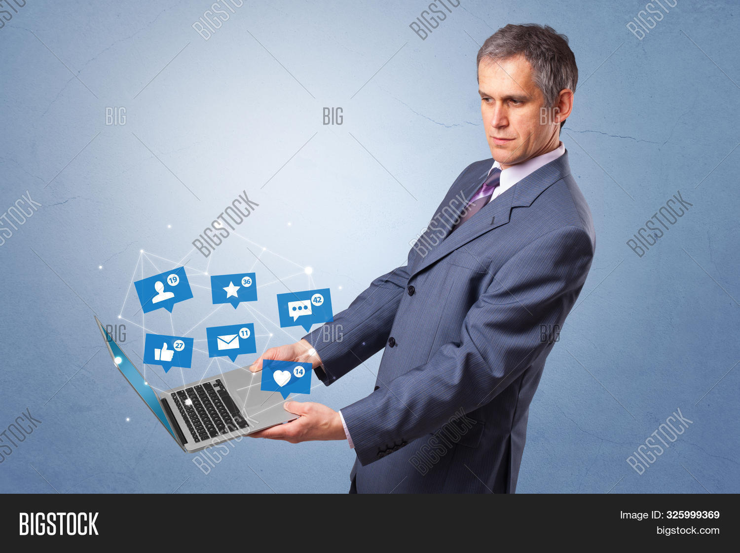 Man Holding Laptop Image & Photo (Free Trial) | Bigstock