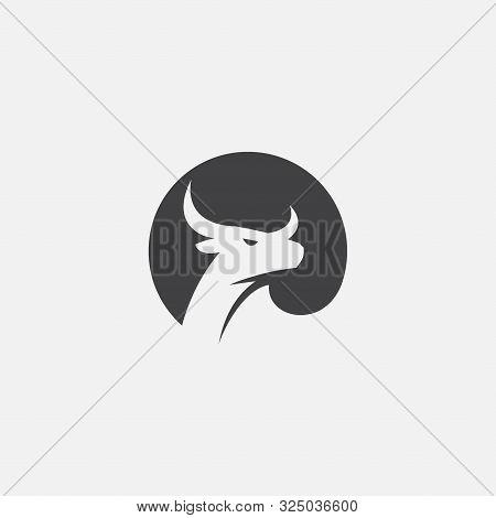 Black Bull Circle Vector & Photo (Free Trial) | Bigstock
