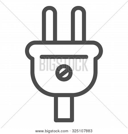 Electric Plug Line Vector & Photo (Free Trial) | Bigstock