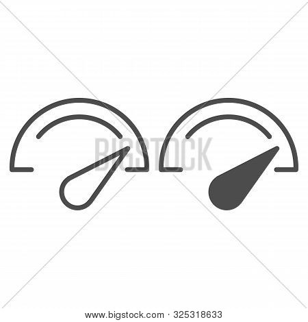 Speedometer Line Vector & Photo (Free Trial) | Bigstock