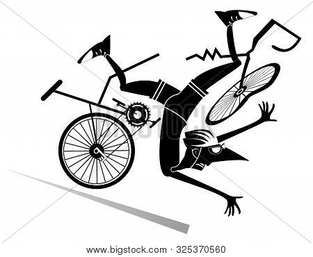 Cyclist Falling Down Vector & Photo (Free Trial) | Bigstock
