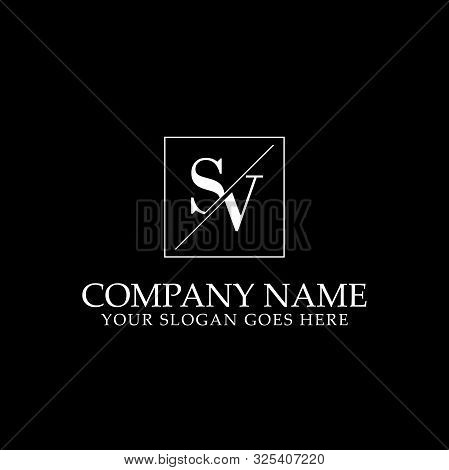 Sv Initial Logo Vector & Photo (Free Trial) | Bigstock