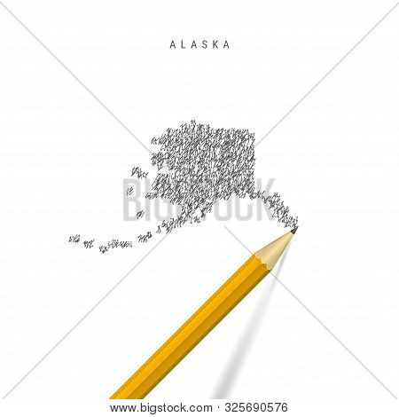 Alaska Sketch Vector & Photo (Free Trial) | Bigstock