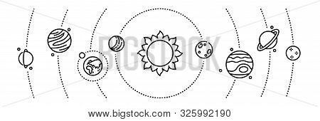 Planet Line Icons. Vector & Photo (Free Trial) | Bigstock