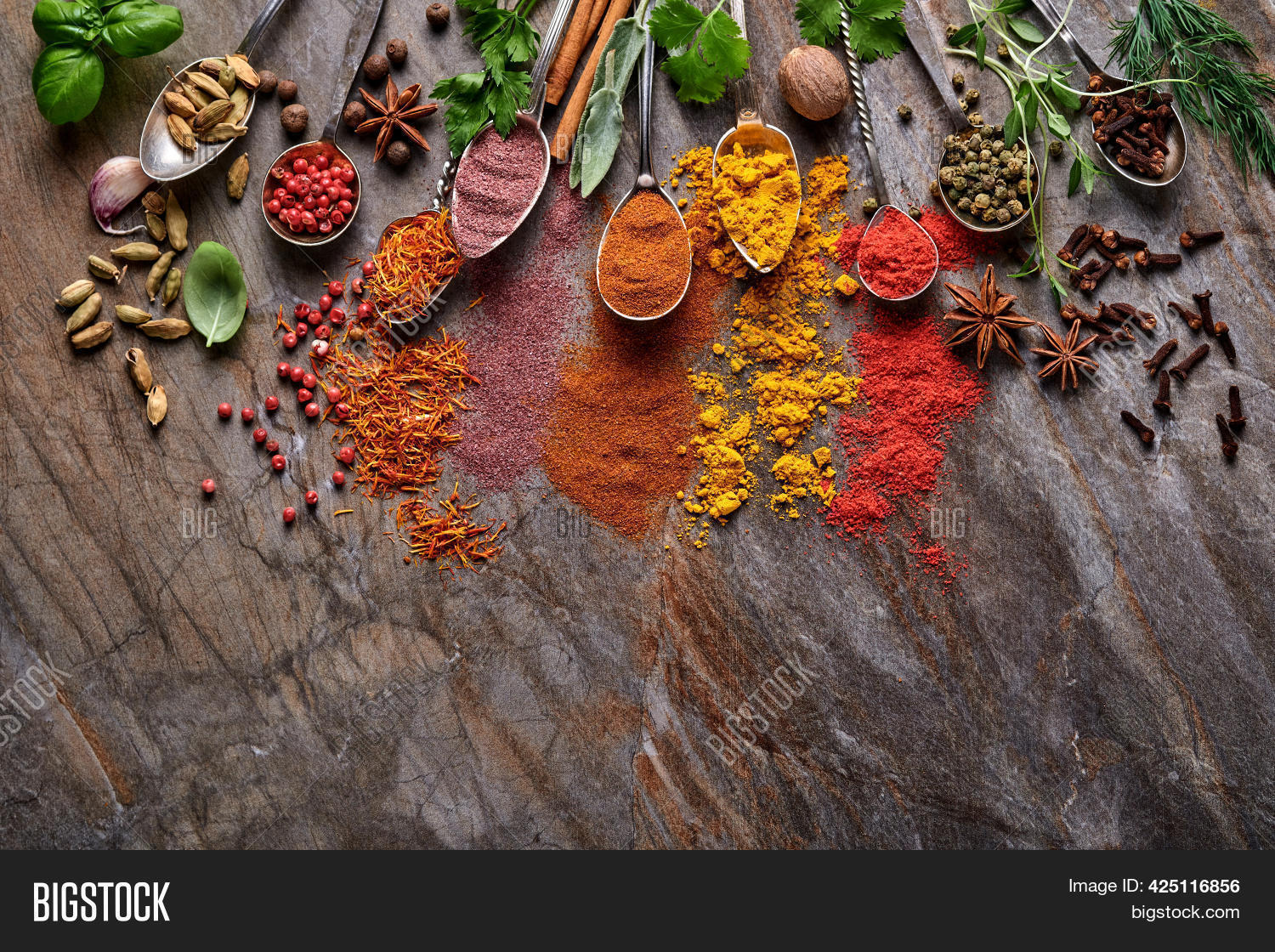 Various Colorful Herbs Image & Photo (Free Trial) | Bigstock