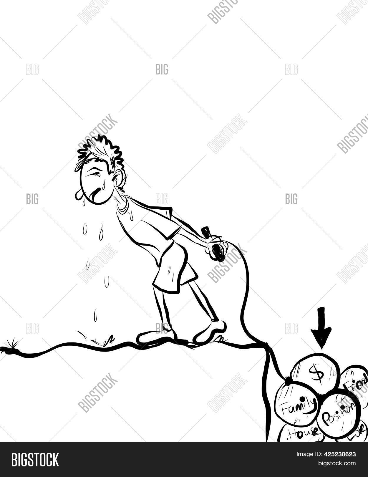 Man Trying Pull All Image & Photo (Free Trial) | Bigstock