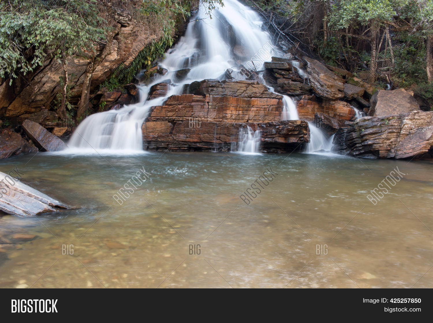 Waterfall Old Mill Image & Photo (Free Trial) | Bigstock