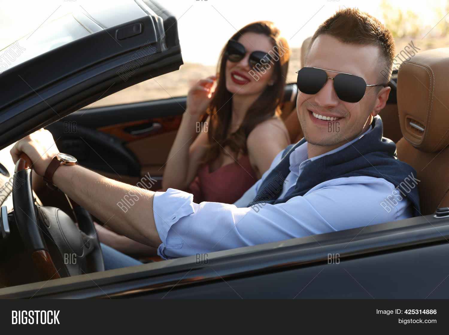 Stylish Couple Driving Image & Photo (Free Trial) | Bigstock