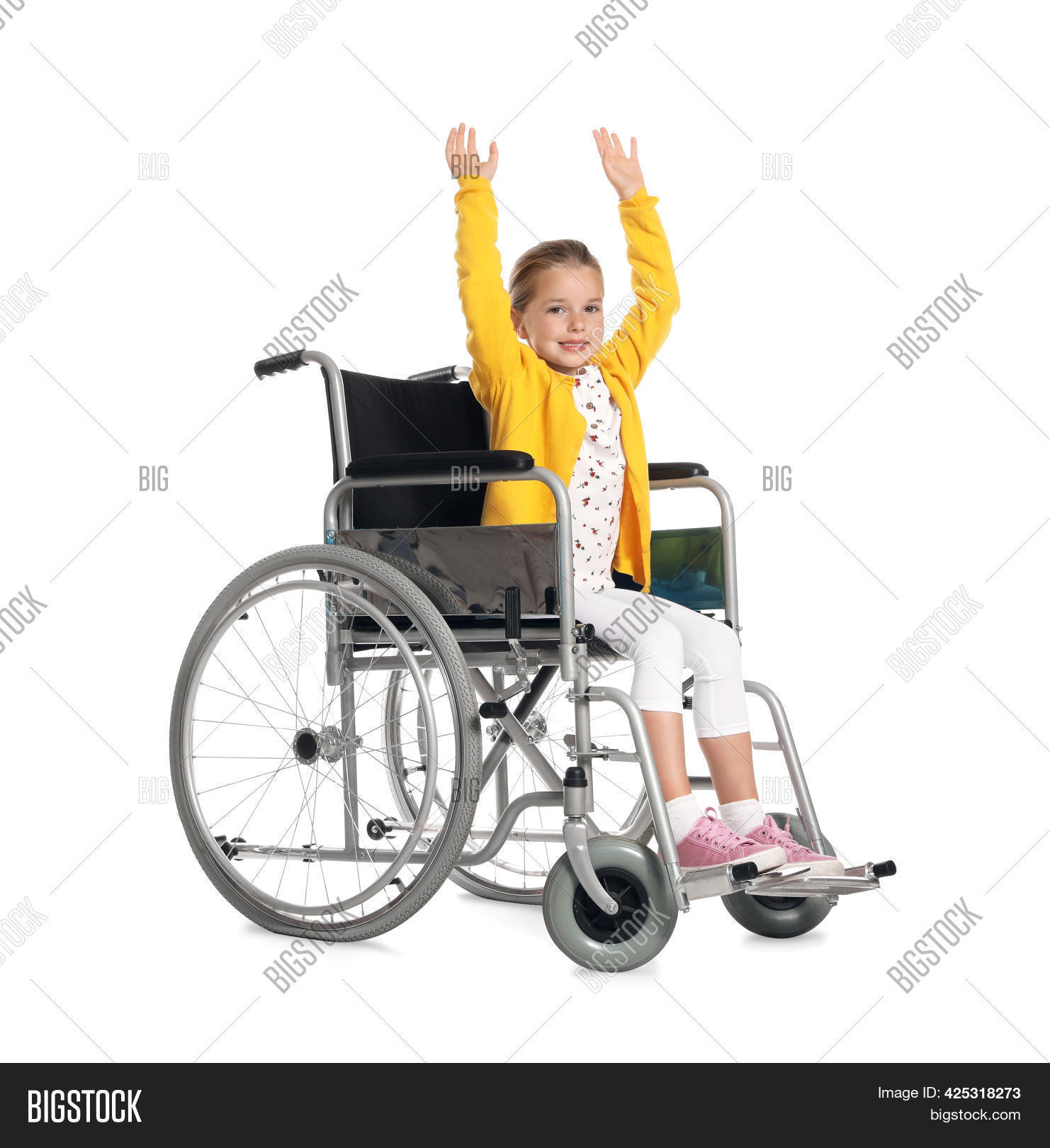 Little Girl Wheelchair Image & Photo (Free Trial) | Bigstock
