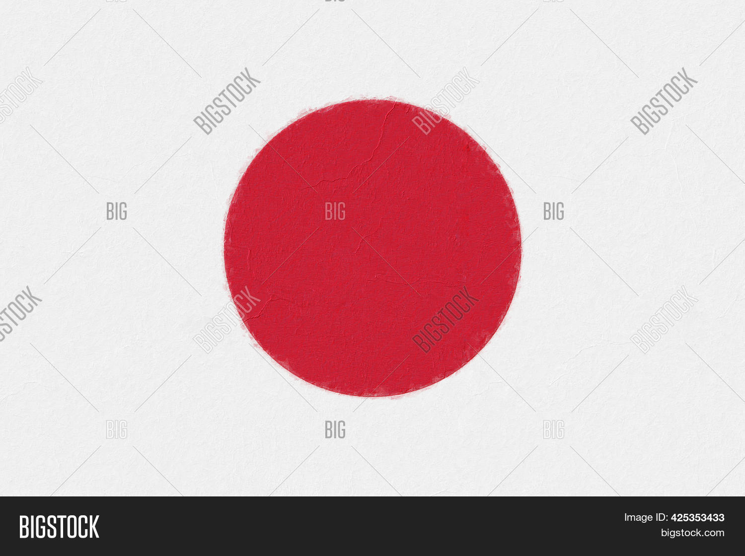 Japan Flag Painted Image & Photo (Free Trial) | Bigstock