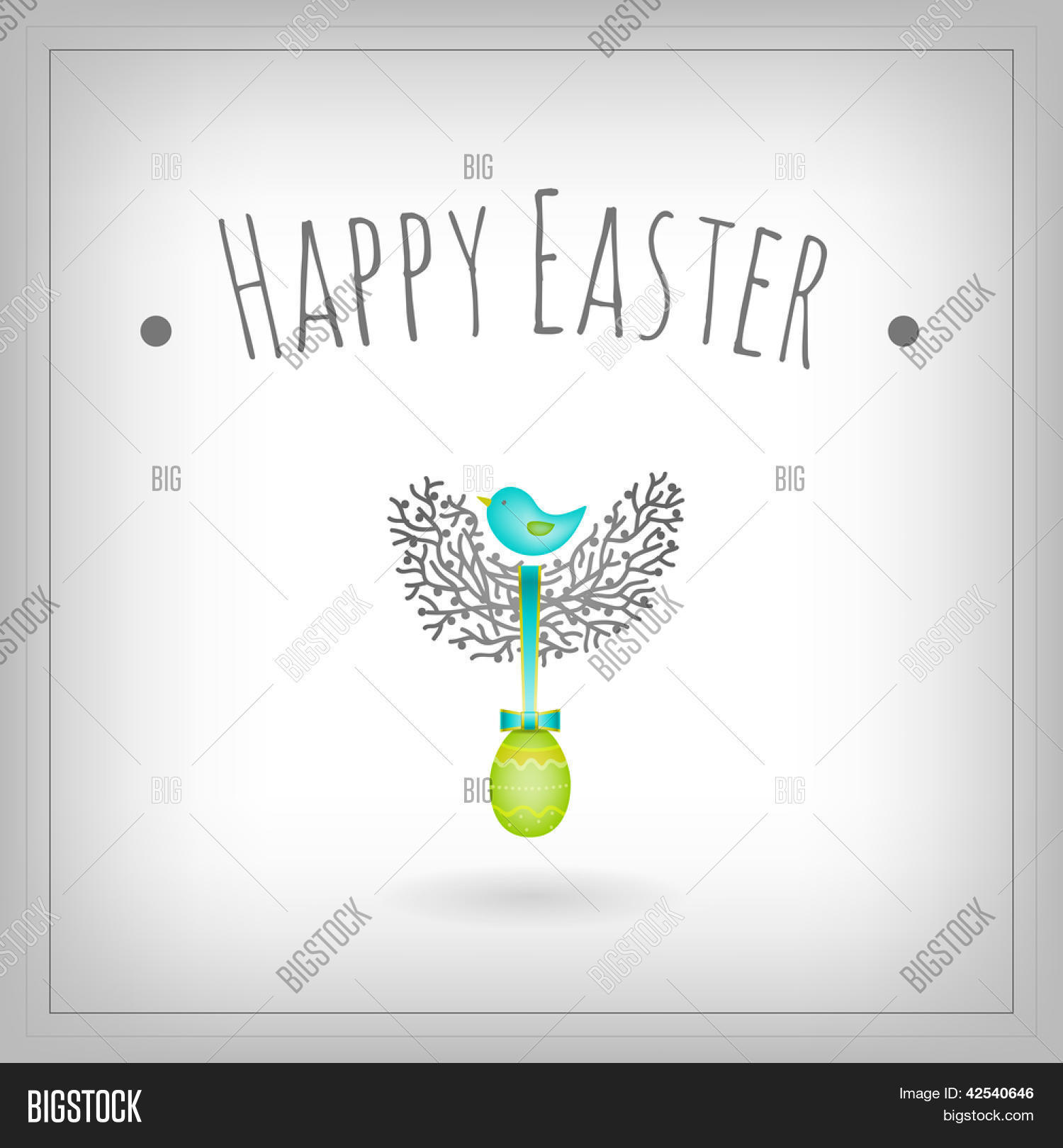 Easter Card, Bird Vector & Photo (Free Trial) | Bigstock
